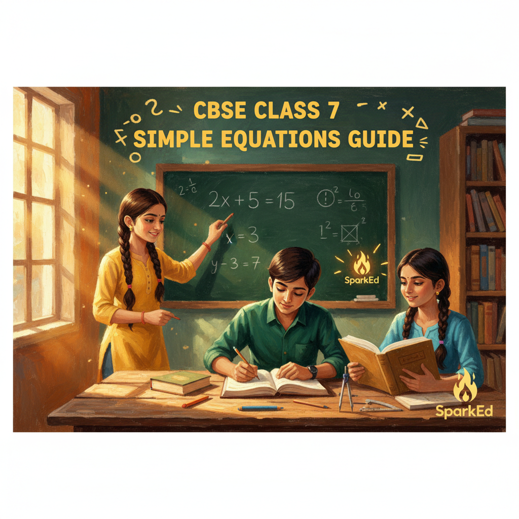 Simple Equations Class 7: Forming, Solving & Word Problems | SparkEd Math