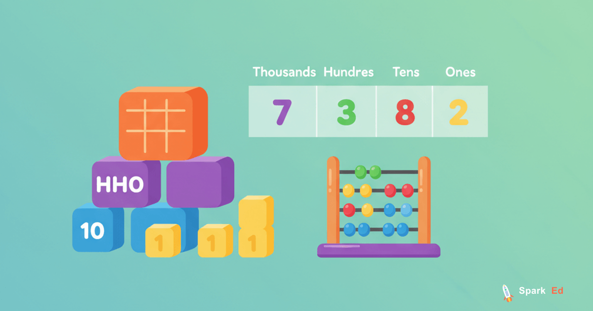 Class 3 Numbers to 9999 Worksheet — Free PDF | CBSE | SparkEd Math