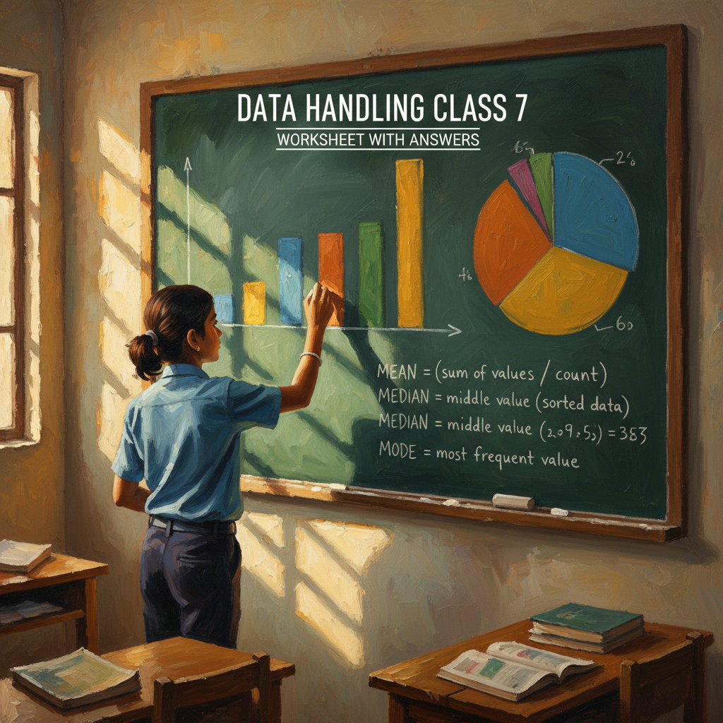 Data Handling Class 7 Worksheet — Free PDF Download with Answers ...